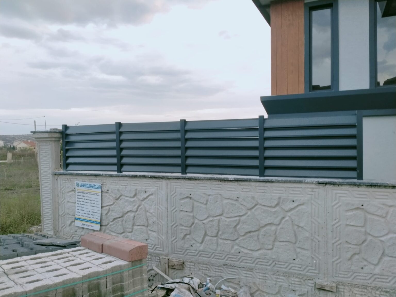 Galvaniz Panjur Panel Çit 120 CM - Hakan Panel Çit